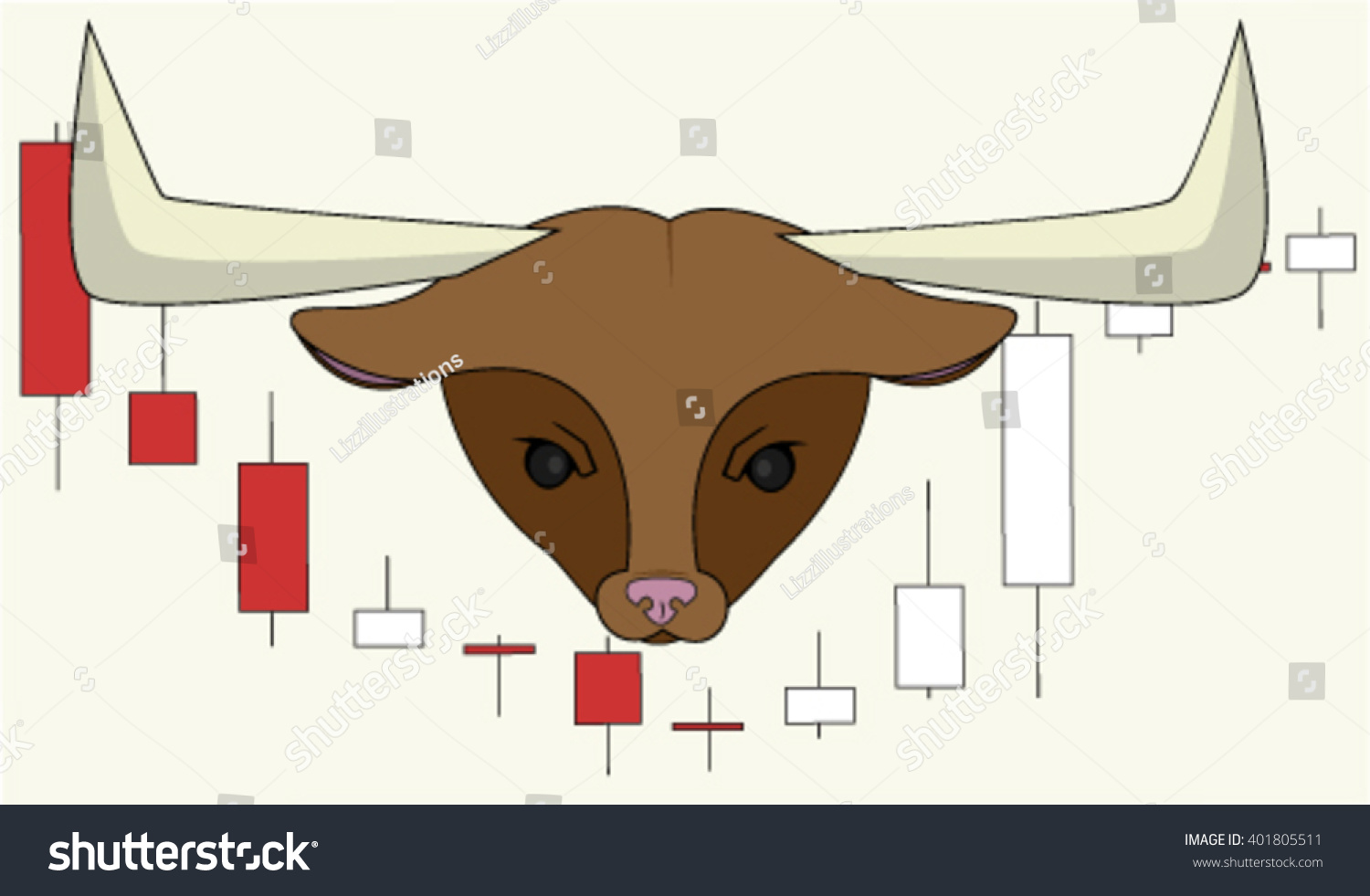 Bull Chart Stock Vector (Royalty Free) 401805511 | Shutterstock