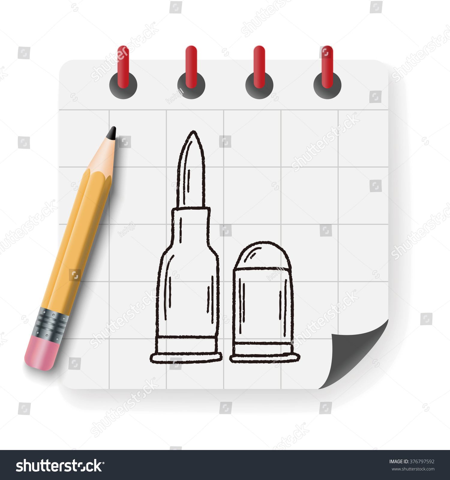Bullet Doodle Stock Vector (Royalty Free) 376797592 | Shutterstock