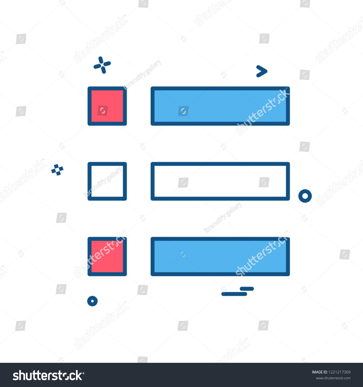 Bullet List Menu Options Icon Vector Stock Vector (Royalty Free ...