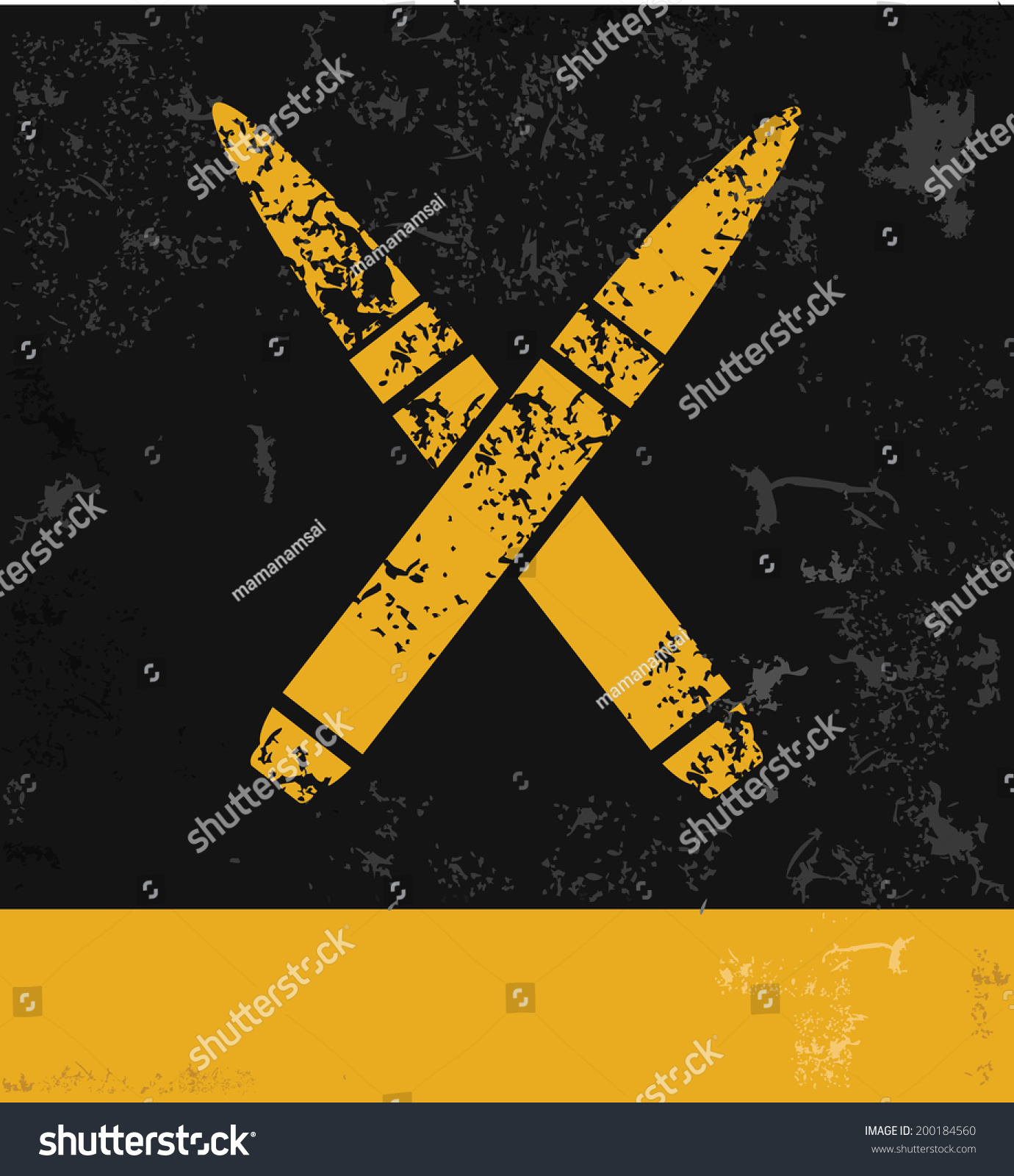 Bullet Symbolgrunge Vector Stock Vector (Royalty Free) 200184560