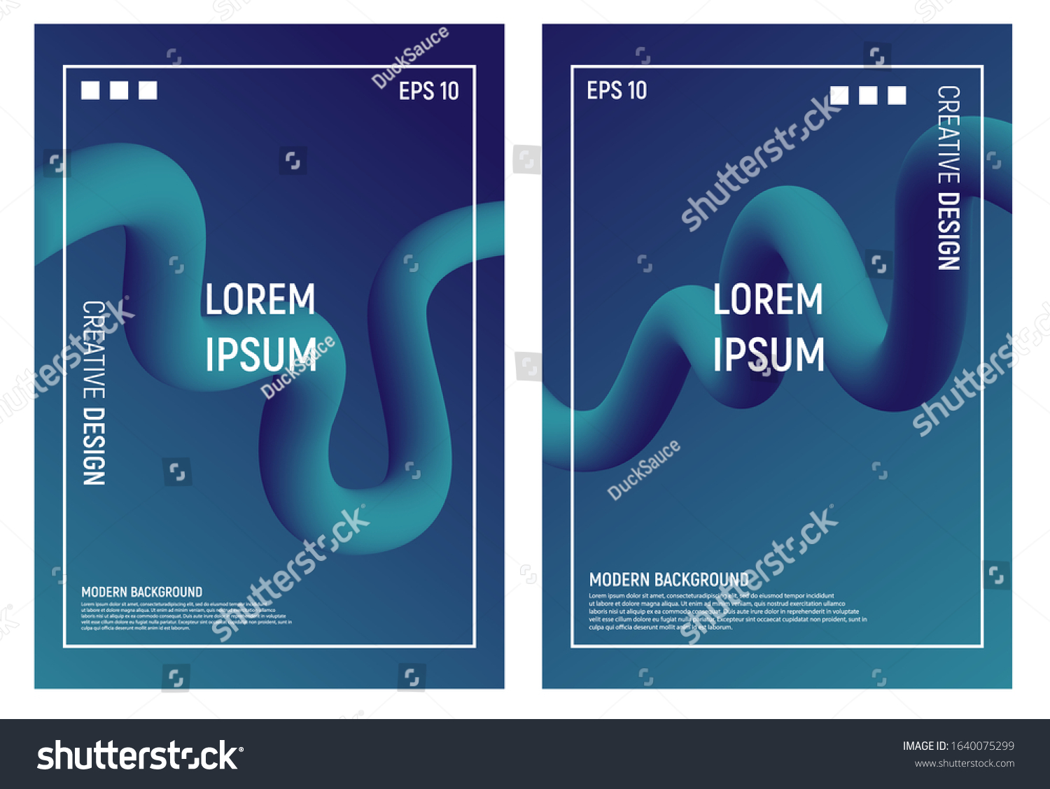 Bundle Colorful Fluid Loop Background Vector Stock Vector (Royalty Free ...
