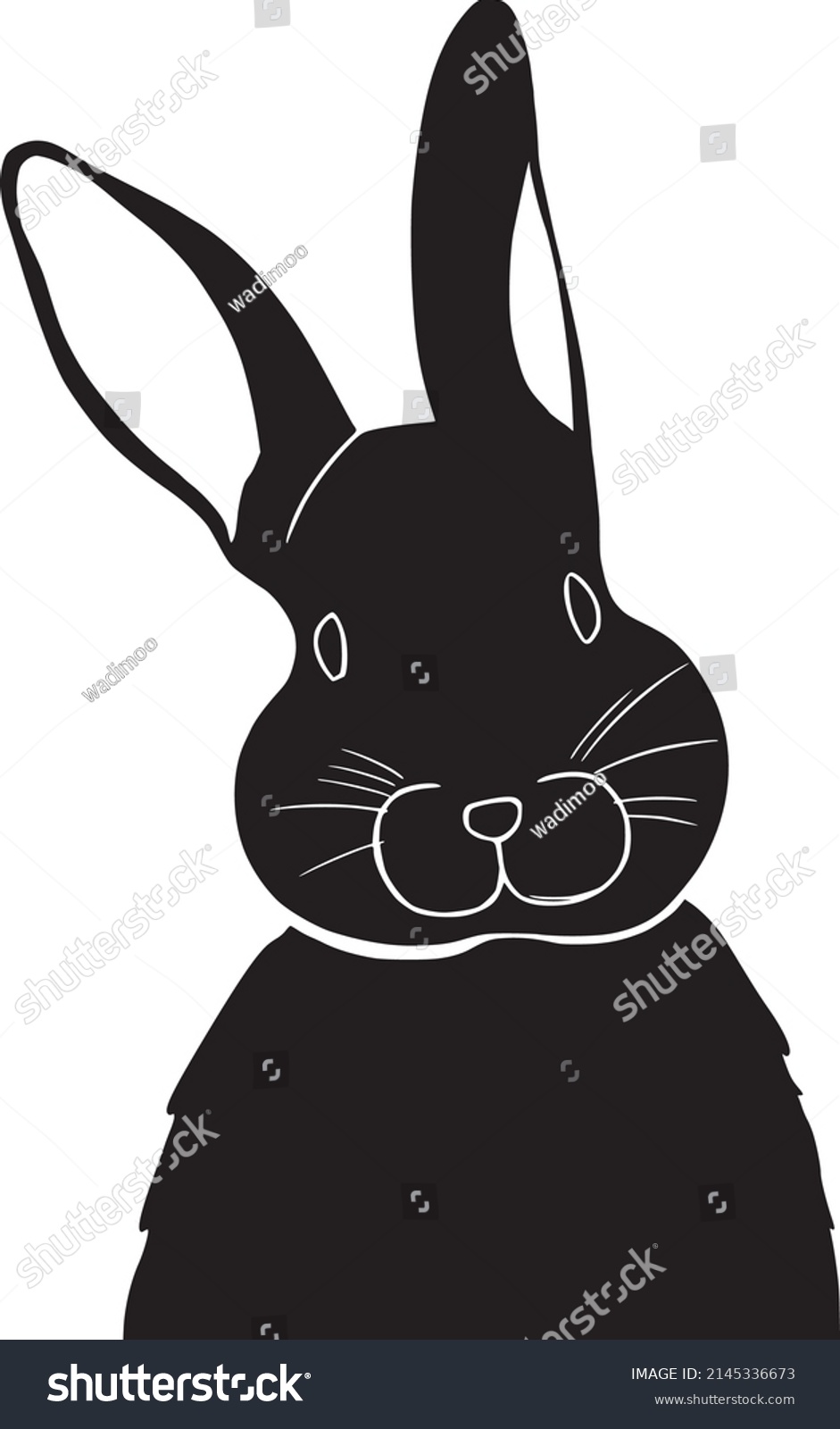 Bunny Rabbit Vector Eps File Stock Vector (Royalty Free) 2145336673 ...
