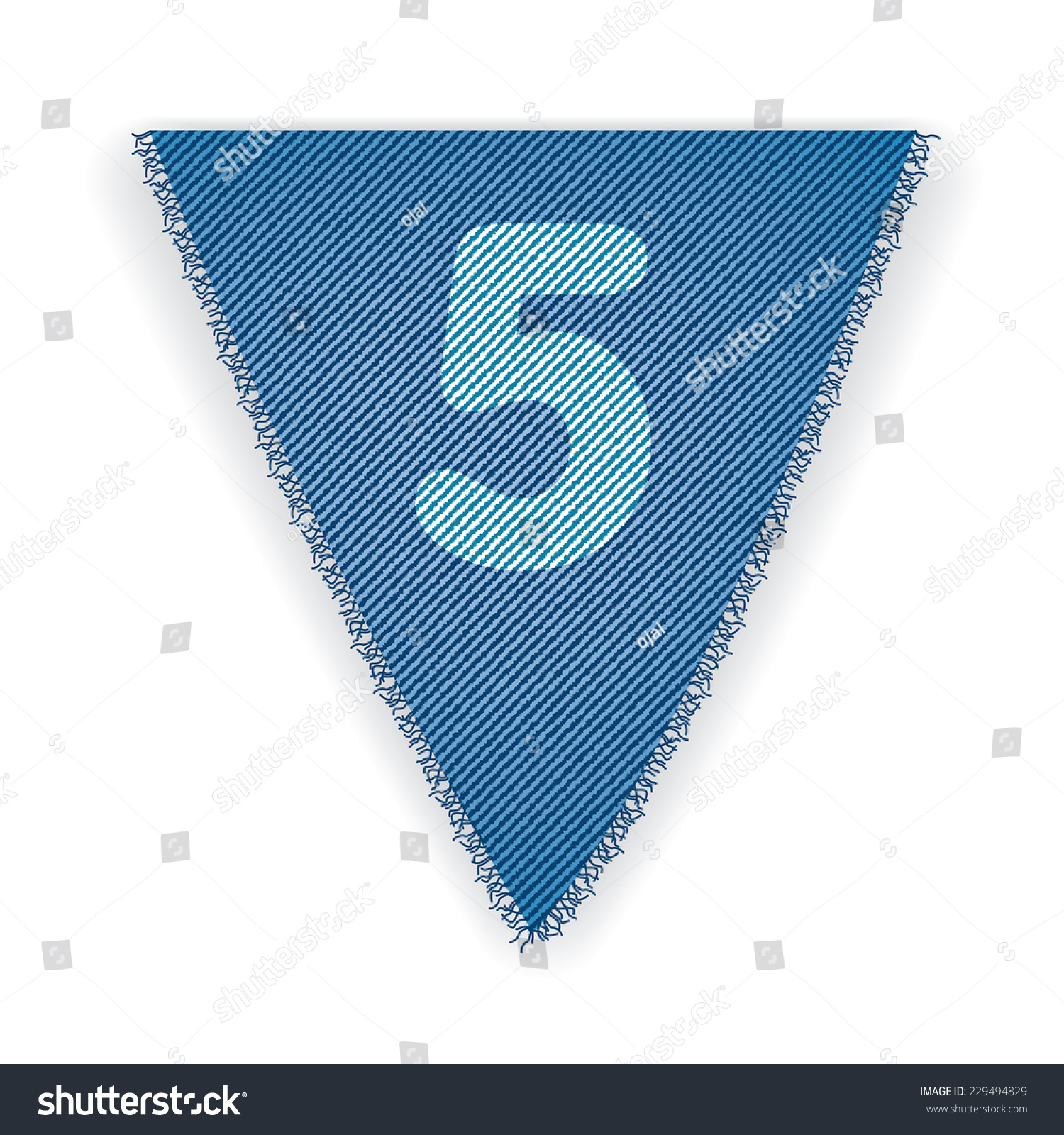 Bunting Flag Number 5 Eps 10 Stock Vector (Royalty Free) 229494829 ...