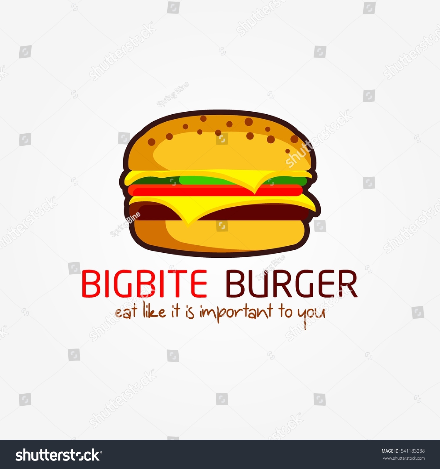 Burger Restaurant Logo Design Template Vector: เวกเตอร์สต็อก (ปลอดค่า ...