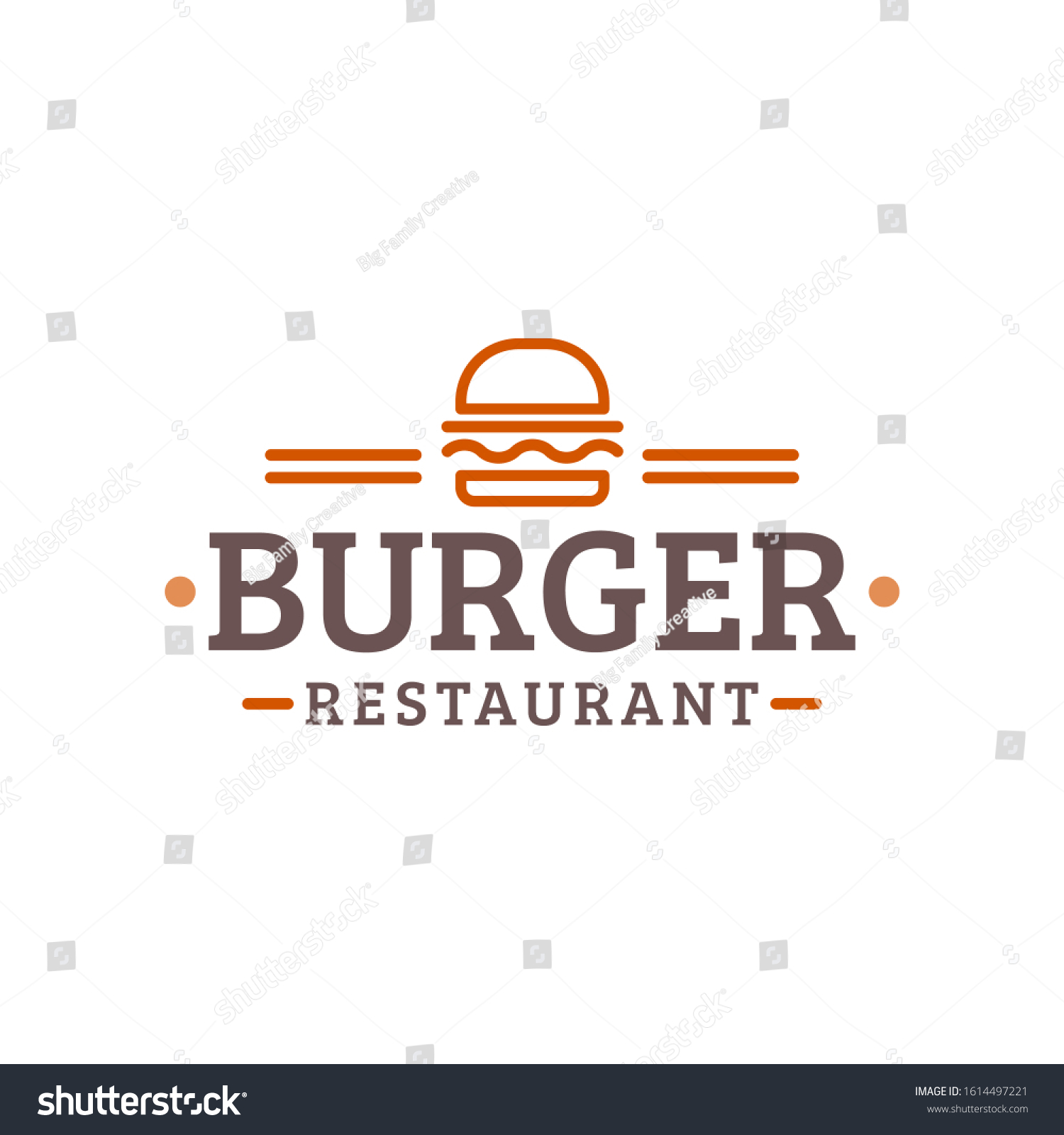 Burger Restaurant Logo Sign Vector Stock Vector (Royalty Free ...