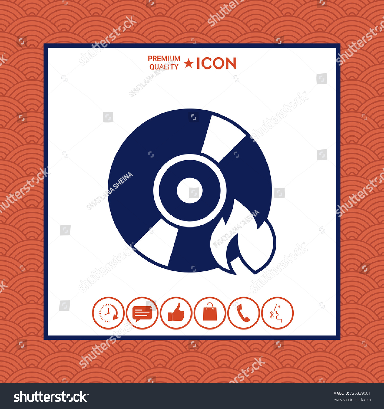 Burn Cd Dvd Icon Stock Vector (Royalty Free) 726829681 | Shutterstock