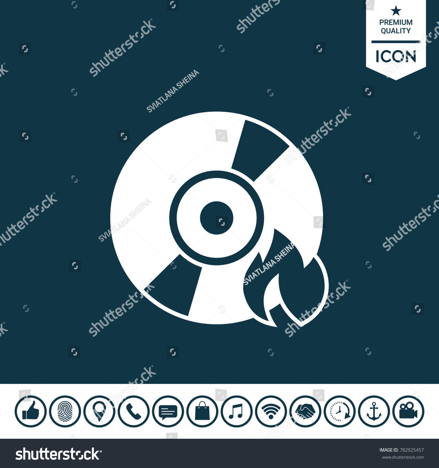 Burn Cd Dvd Icon Stock Vector (Royalty Free) 782925457 | Shutterstock