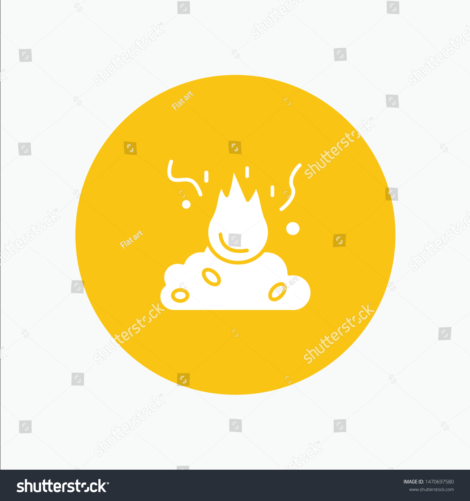 Burn Fire Garbage Pollution Smoke Vector Stock Vector (Royalty Free ...