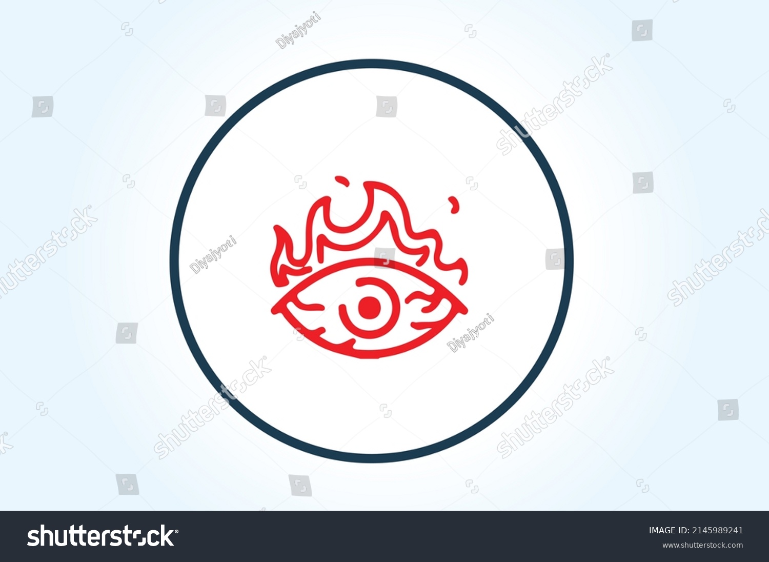 Burning Sensation Icon Vector Design Stock Vector (Royalty Free ...
