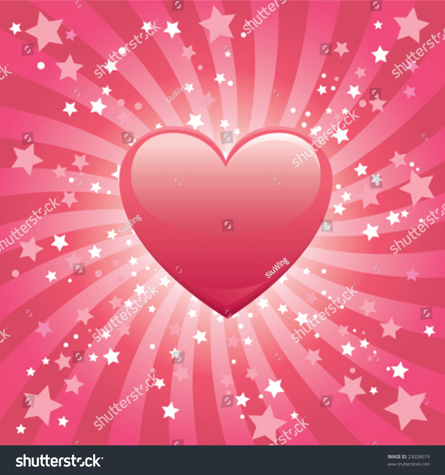 Bursting Heart Background Stock Vector (Royalty Free) 23028019 ...