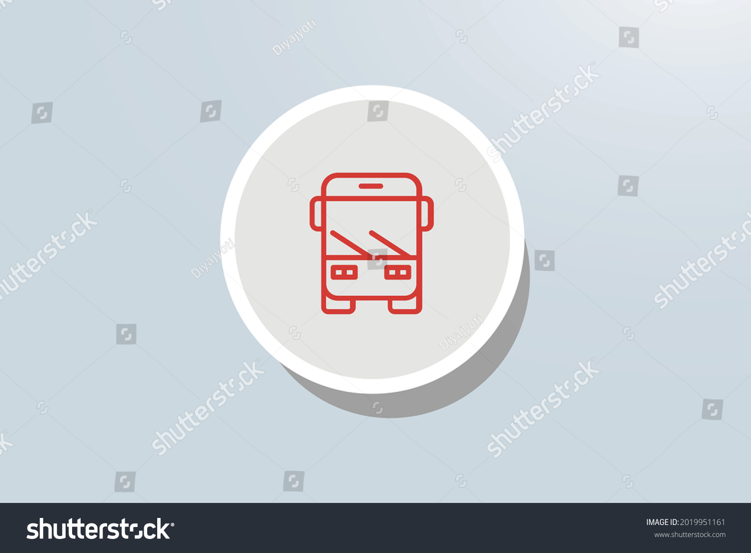 Bus Accident Icon Vector Design Stock Vector (Royalty Free) 2019951161 ...