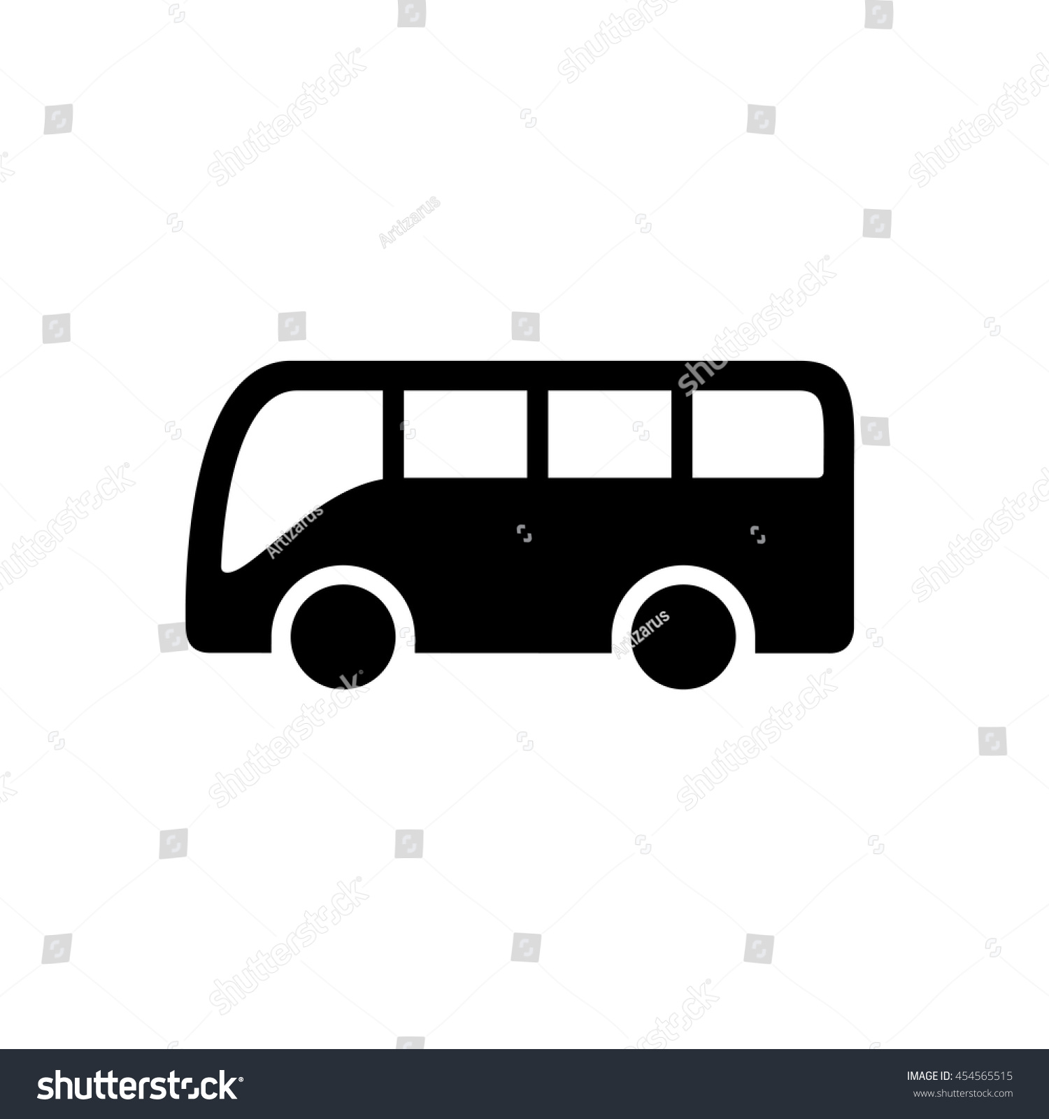 Icono de bus: vector de stock (libre de regalías) 454565515 | Shutterstock