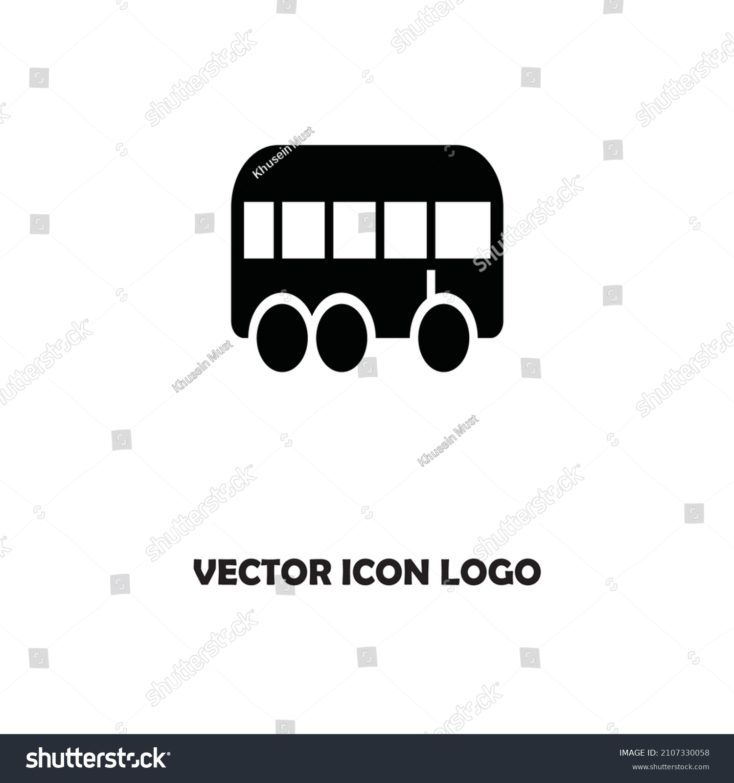 Bus Icon Logo Vector Illustration Stock Vector (Royalty Free ...