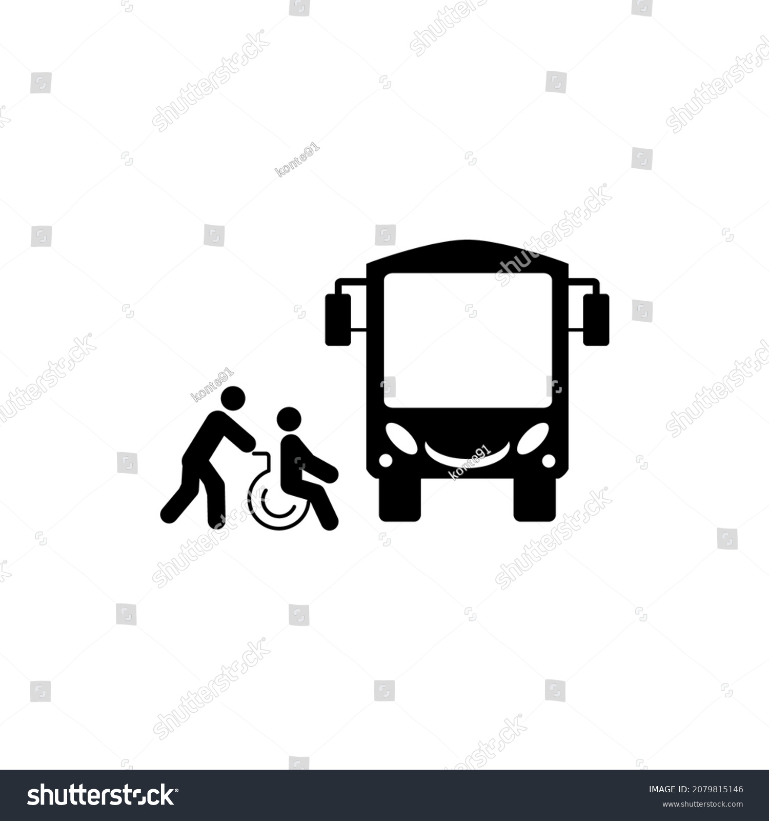 Bus Icons Symbol Vector Elements Infographic Stock Vector (Royalty Free ...