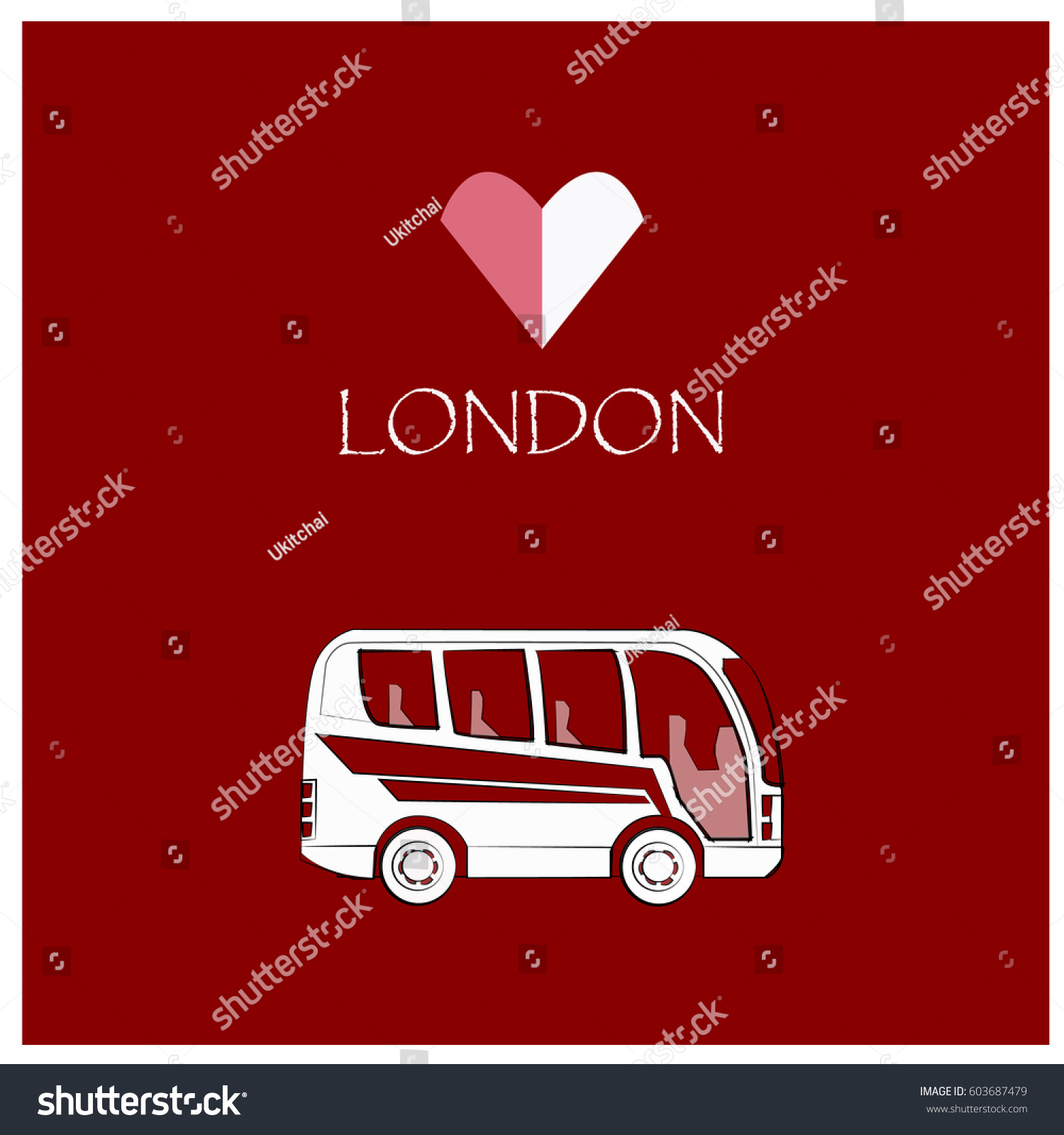 Bus London Stock Vector (Royalty Free) 603687479 | Shutterstock