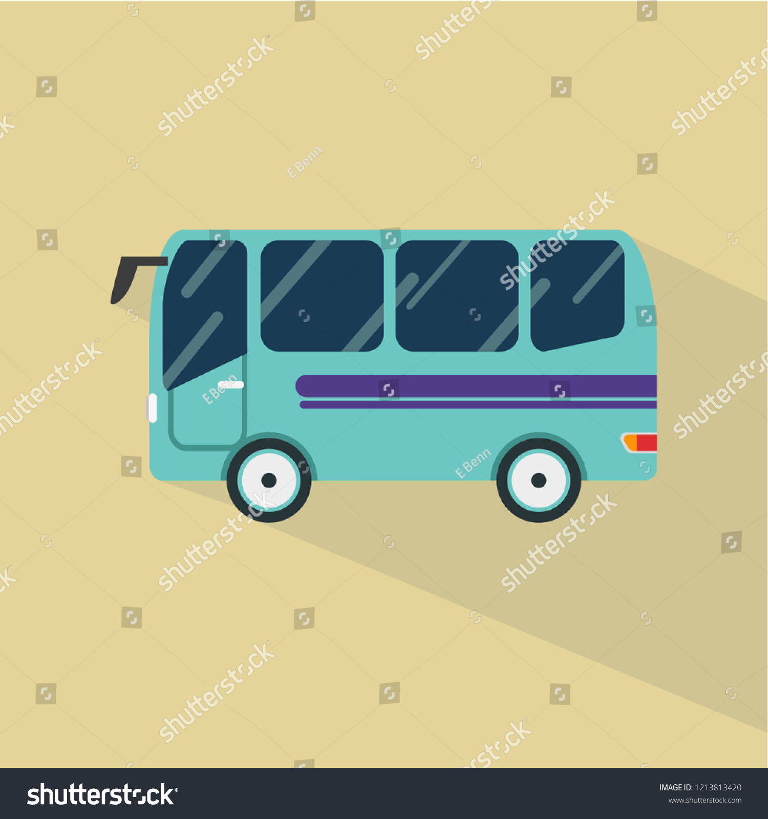 Bus Transportation Logo Stock Vector (Royalty Free) 1213813420 ...