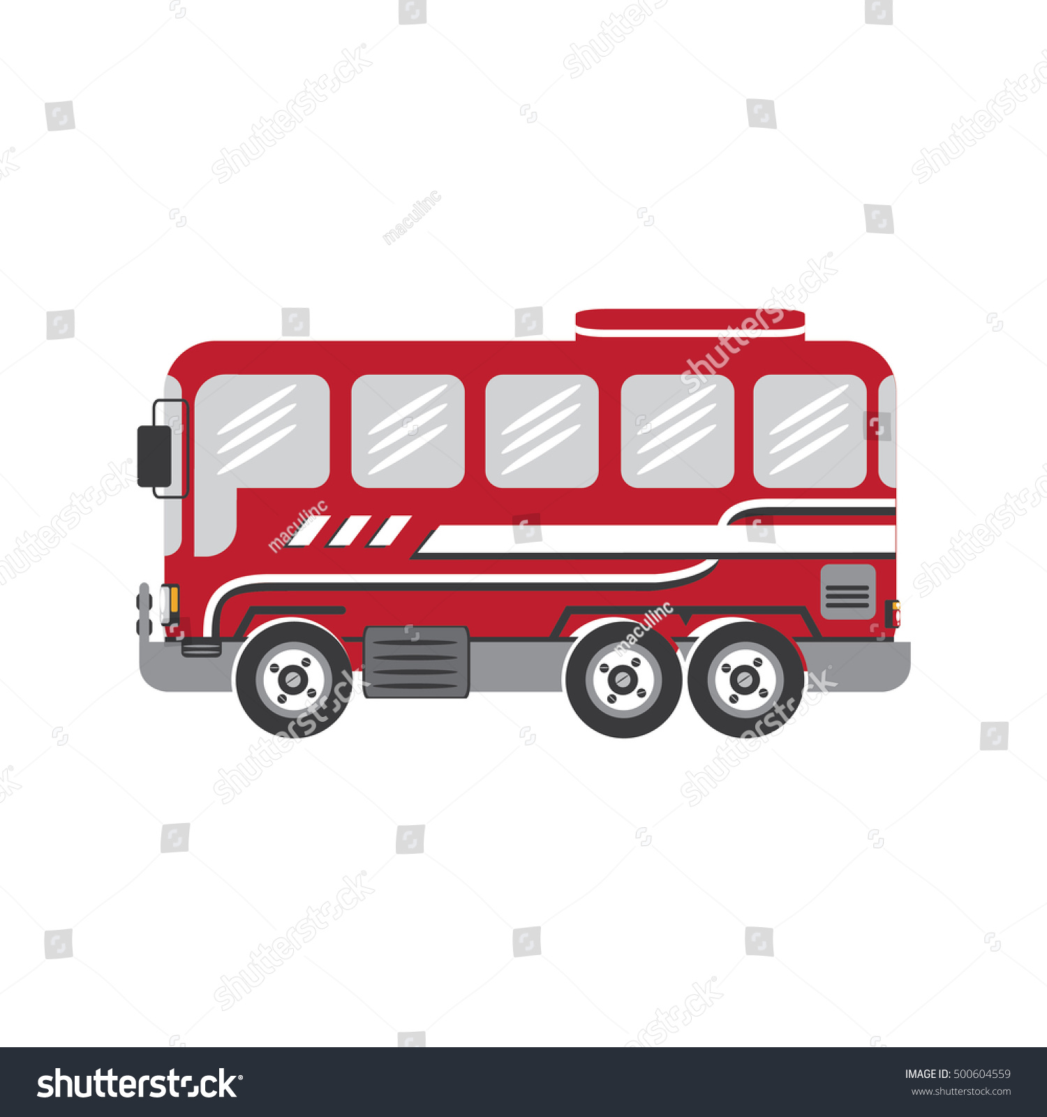 Bus Vector Transportation Stock Vector (Royalty Free) 500604559 ...