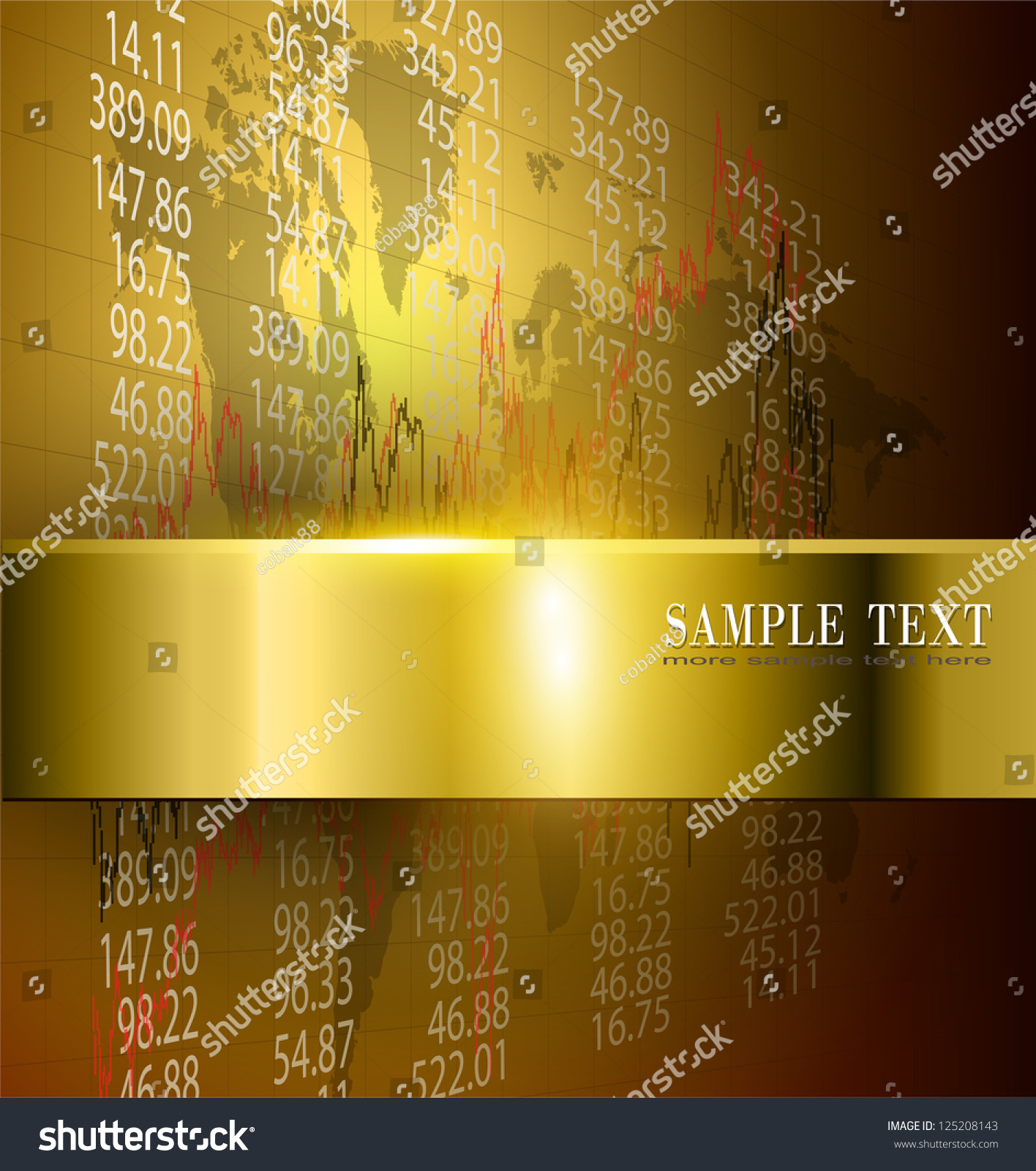 Business Background Gold Vector Stock Vector (Royalty Free) 125208143