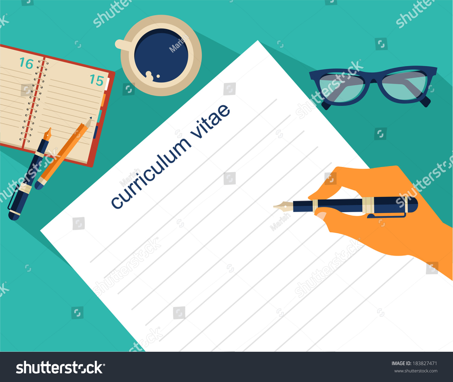 Business Background Resume Vector Stock Vector (Royalty Free) 183827471 ...