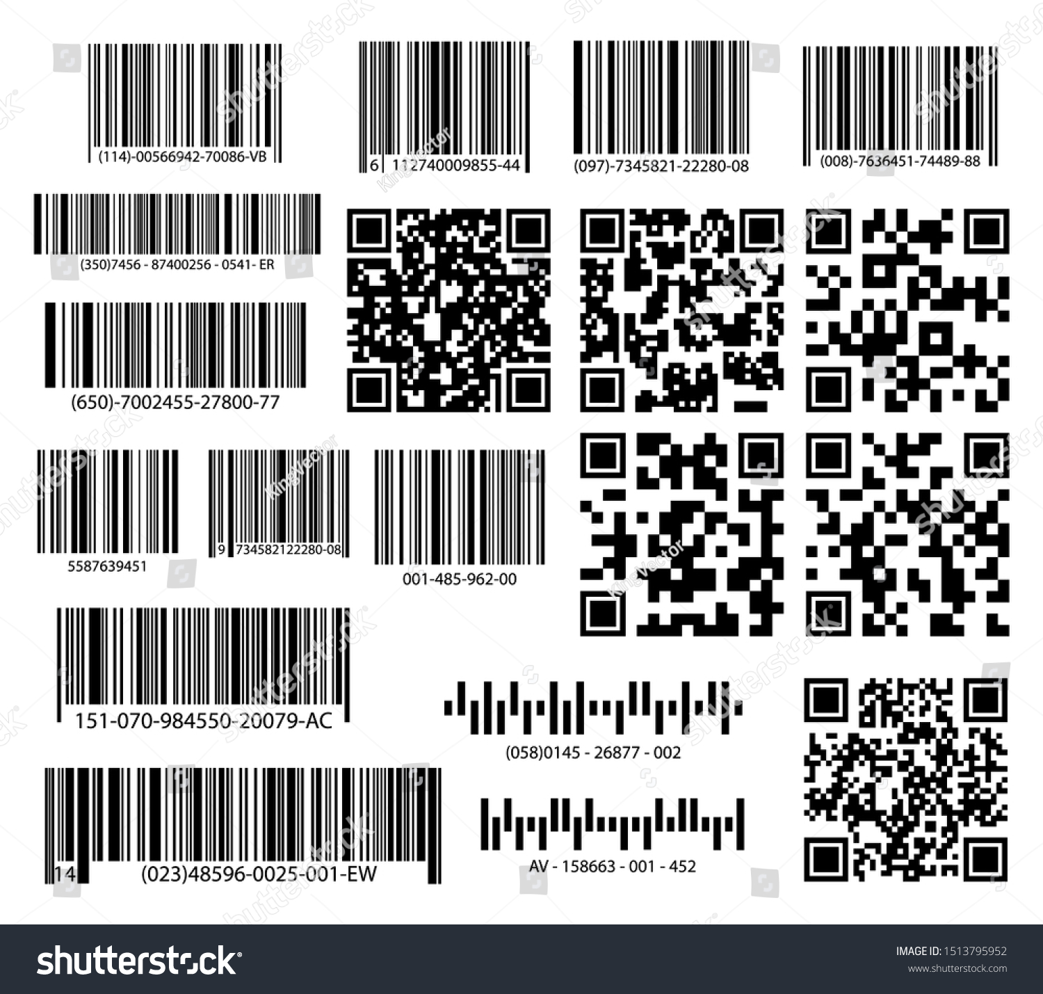Business Barcodes Qr Codes Vector Set: vector de stock (libre de ... Business Barcodes Qr Codes Vector Set: vector de stock (libre de ...