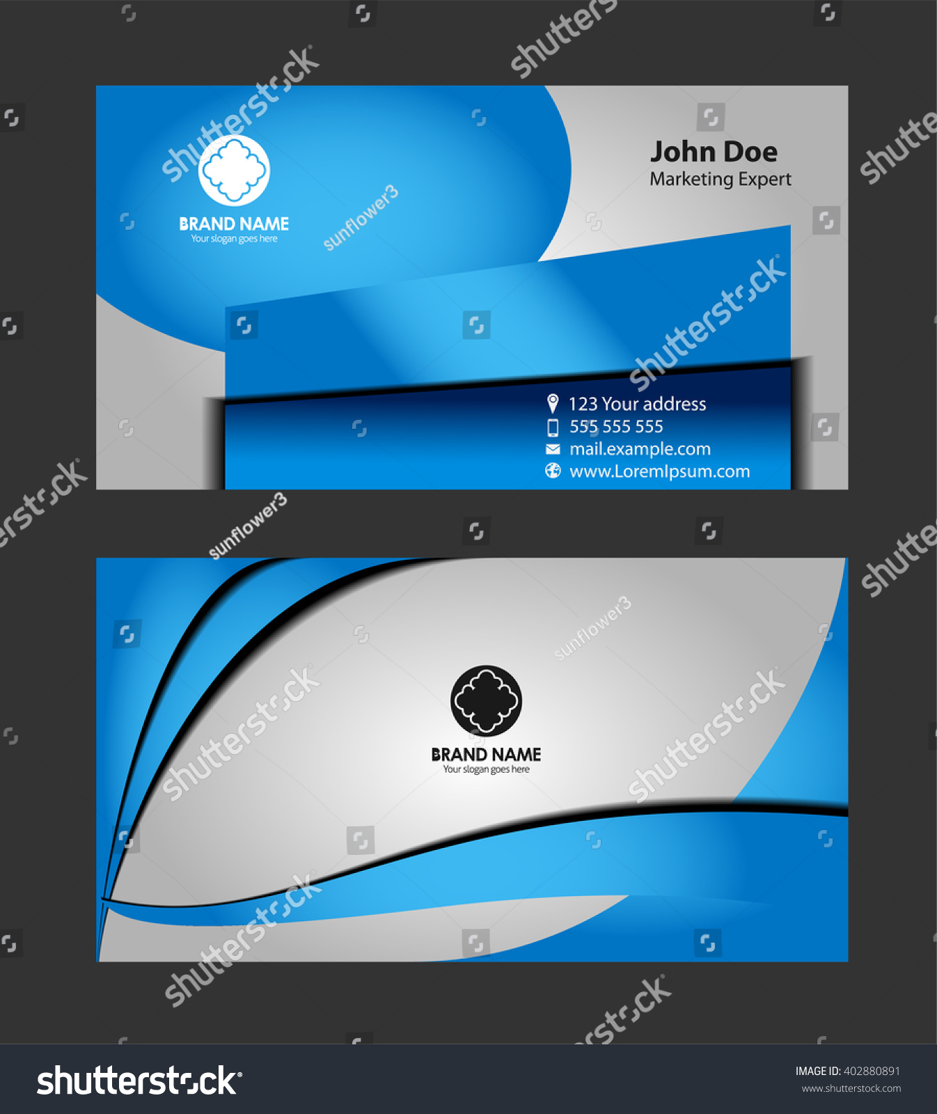 Business Card Stock Vector 402880891 - Shutterstock