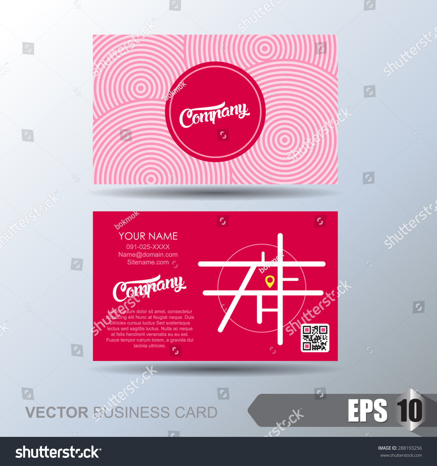 Business Card Template Stock Vector (Royalty Free) 288193256 | Shutterstock