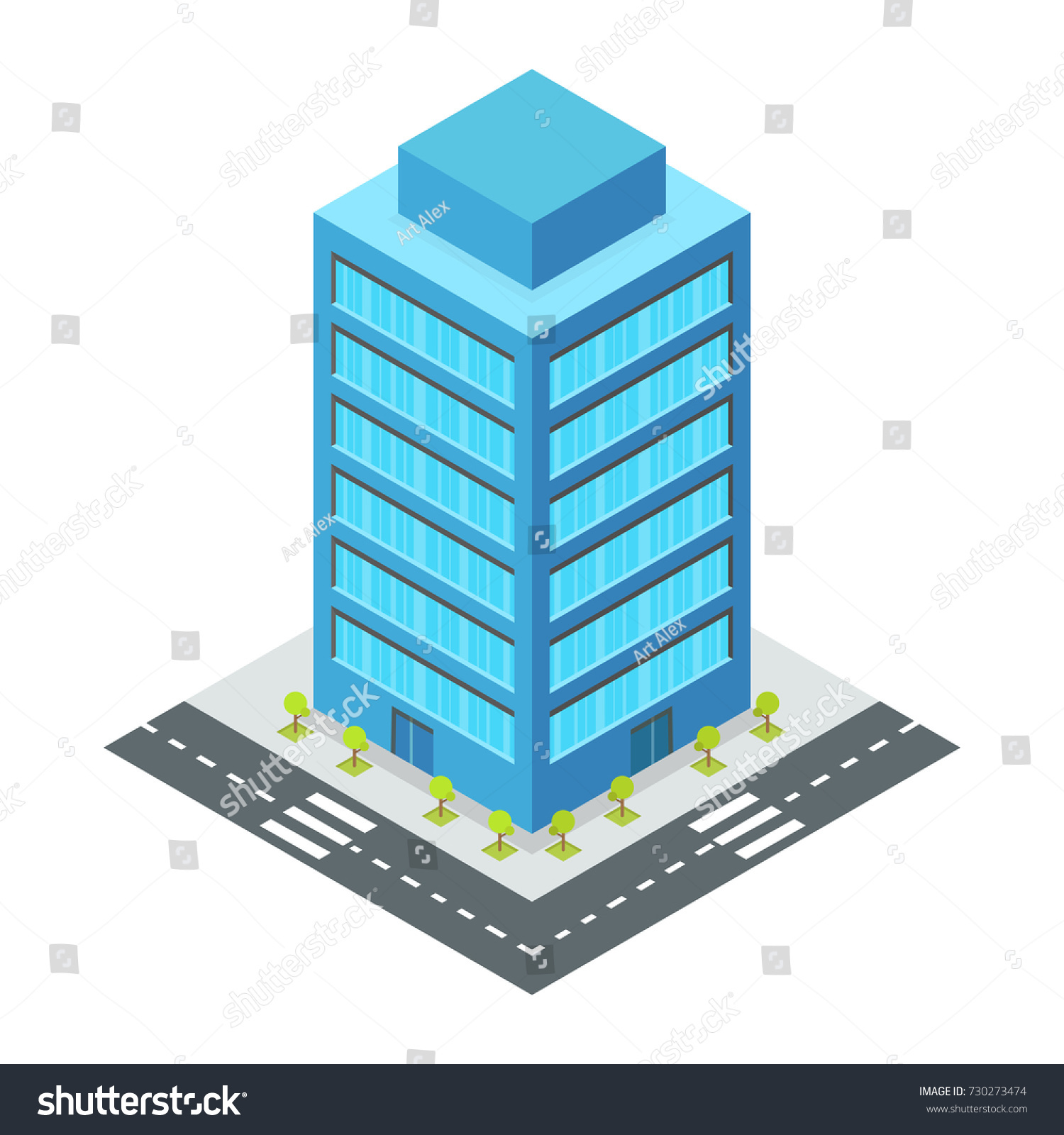 Business Center Vector Isometric Design 3d: เวกเตอร์สต็อก (ปลอดค่า ...