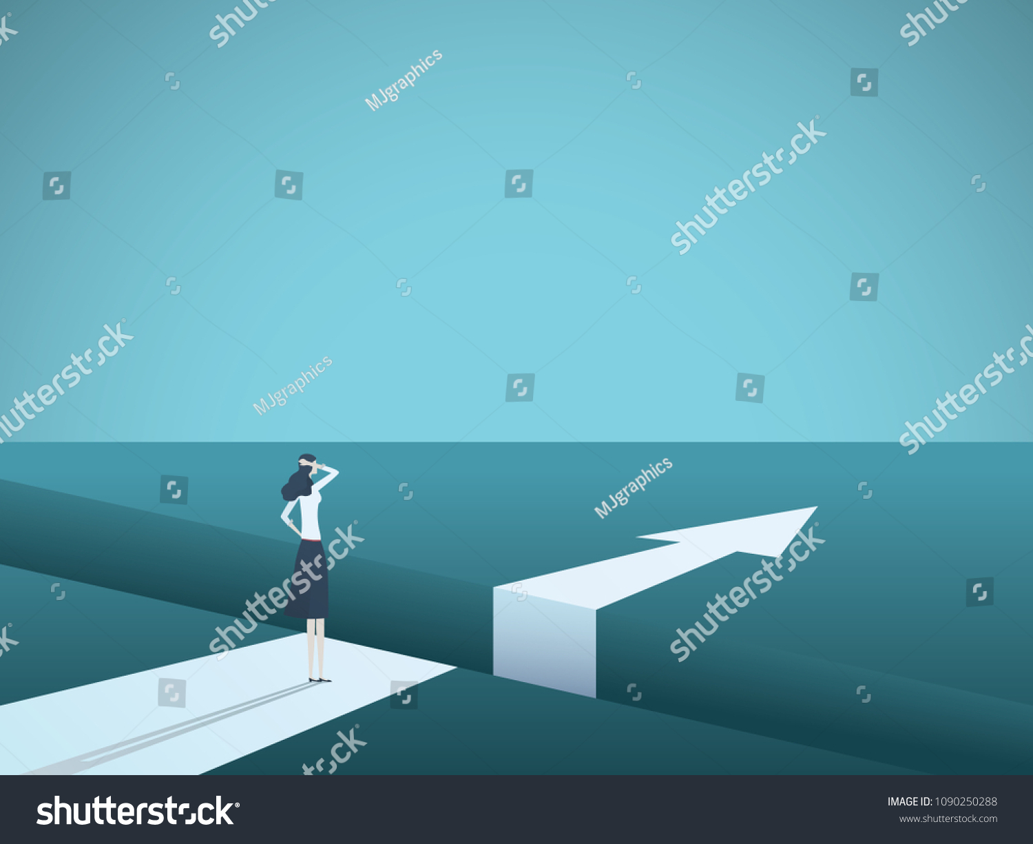 Business Challenge Solution Vector Concept Businesswoman Stock Vector ... Business Challenge Solution Vector Concept Businesswoman Stock Vector ...