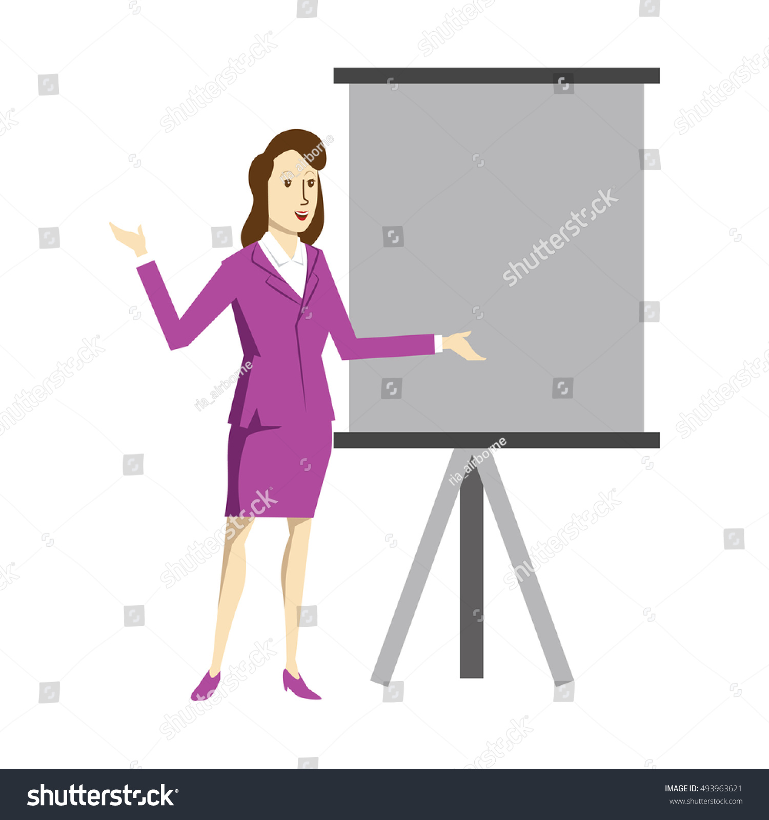 Business Character Set Presentation Character Stock Vector (Royalty ...