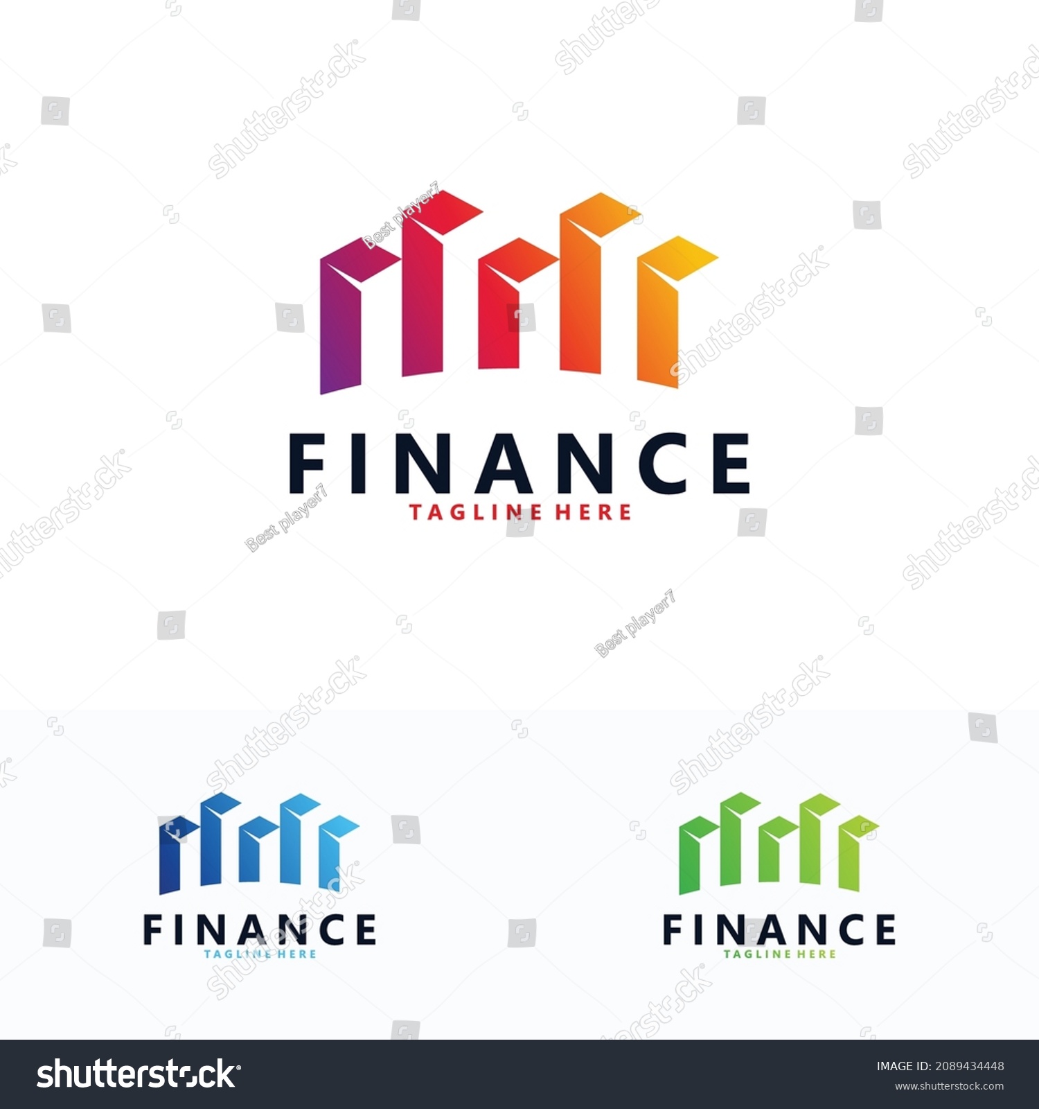 Business Chart Logo Icon Vector Isolated Stock Vector (Royalty Free ...