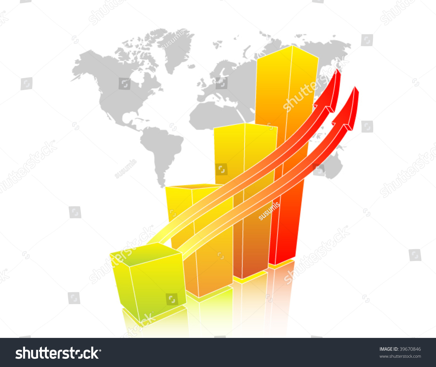 Business Chart Arrows Stock Vector (Royalty Free) 39670846