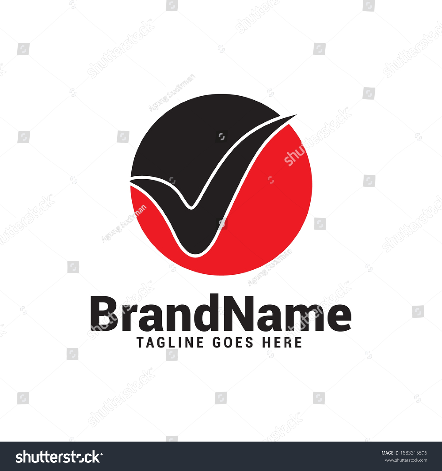 Business Check Mark Logo Icon Vector Stock Vector (Royalty Free) 1883315596