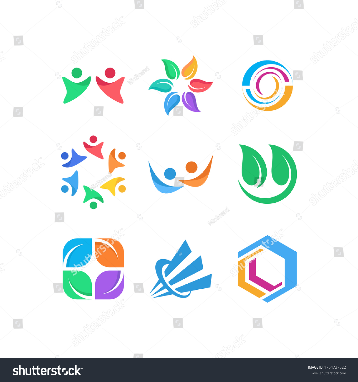 Business Collection Logo Design Vector Stock Vector (Royalty Free ...