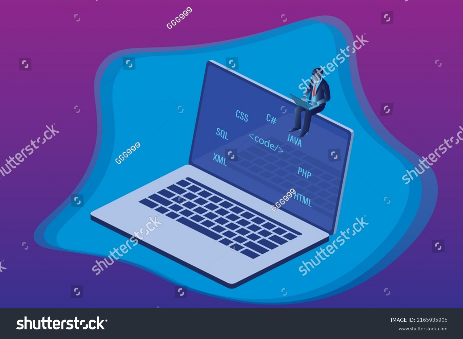 Business Concept Vector Illustration Efficient Analysis Stock Vector ...