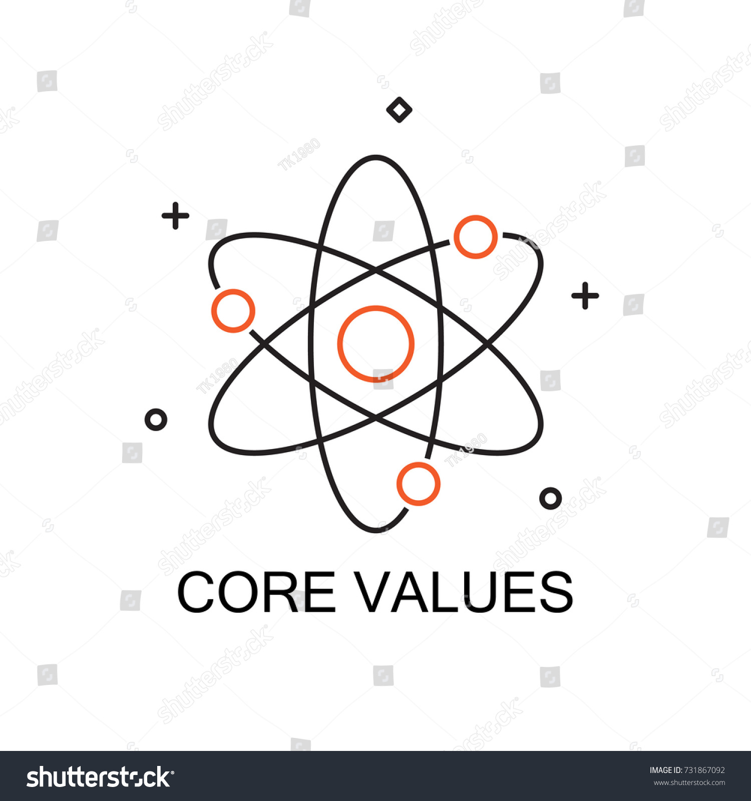 Business Core Values Creative Idea Concept Stock Vector (Royalty Free ...