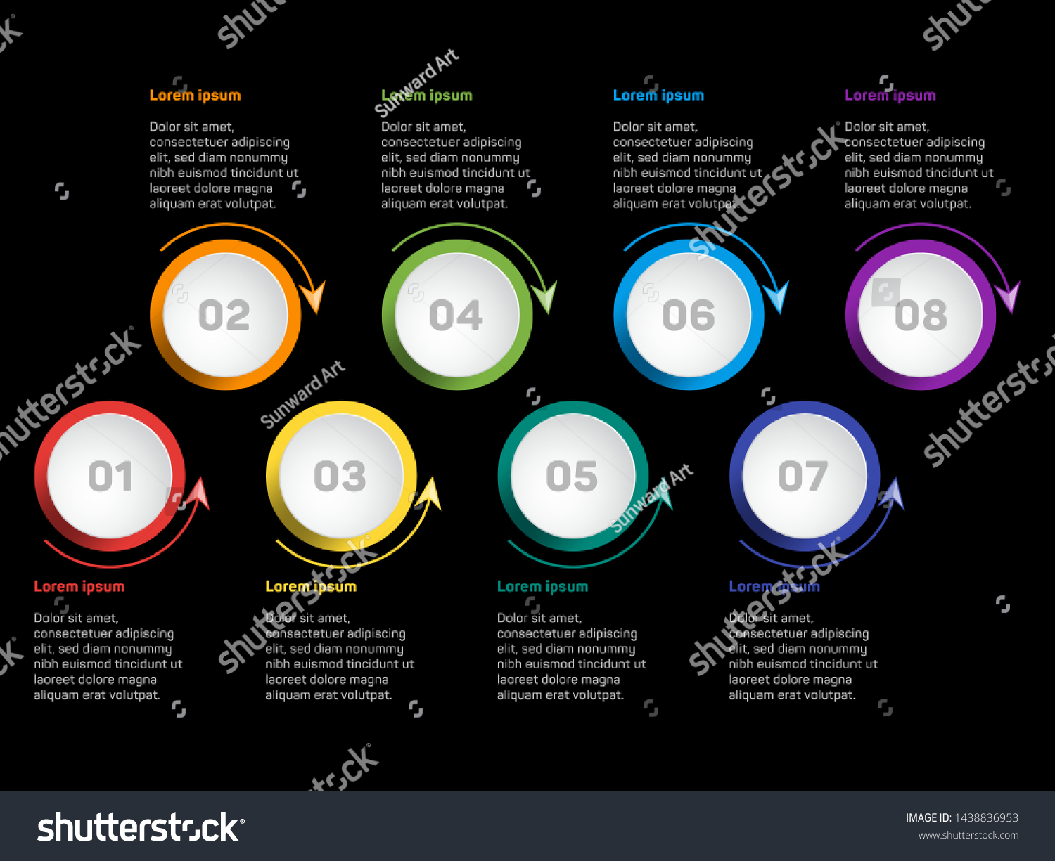 Business Data Visualization Diagram Timeline Infographic Stock Vector ...