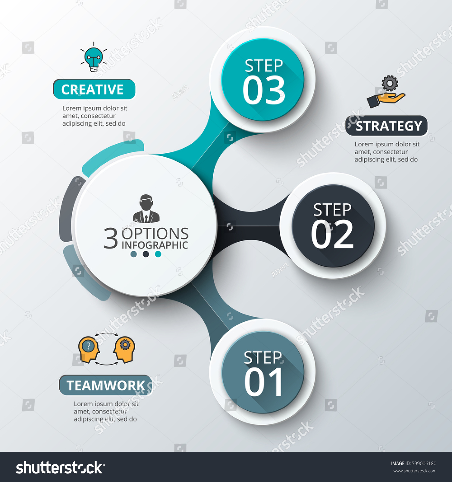 Business Data Visualization Process Chart Abstract Stock Vector ...