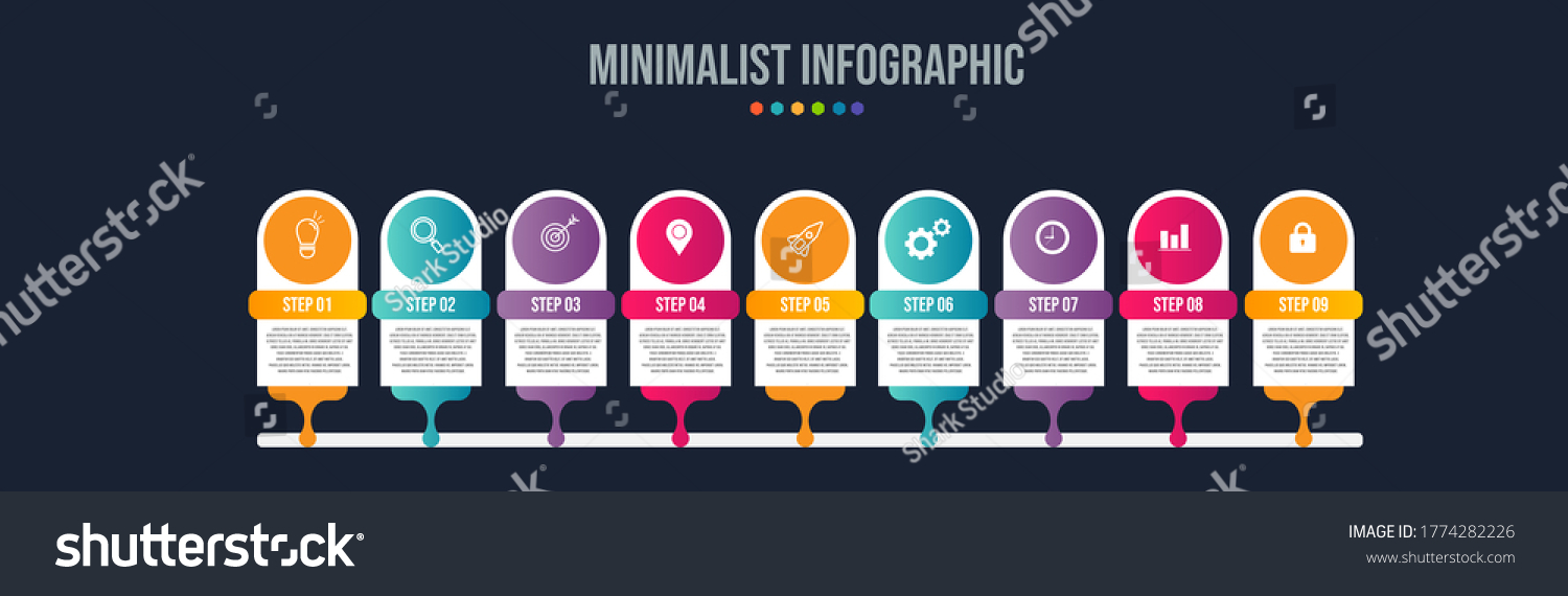 Business Data Visualization Process Chart Abstract Stock Vector ...
