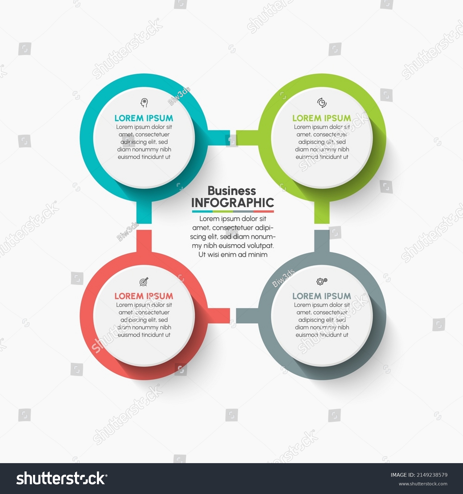 Business Data Visualization Timeline Infographic Icons Stock Vector ...
