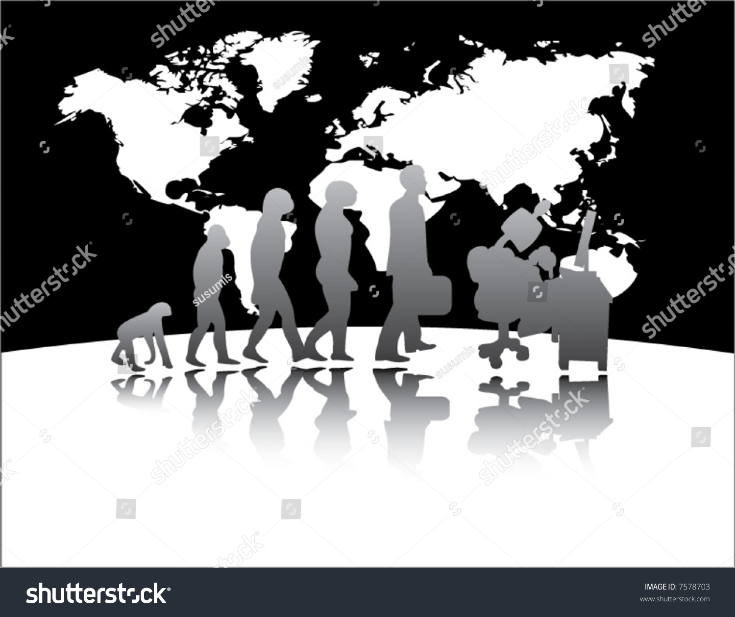 Business Evolution Map: เวกเตอร์สต็อก (ปลอดค่าลิขสิทธิ์) 7578703