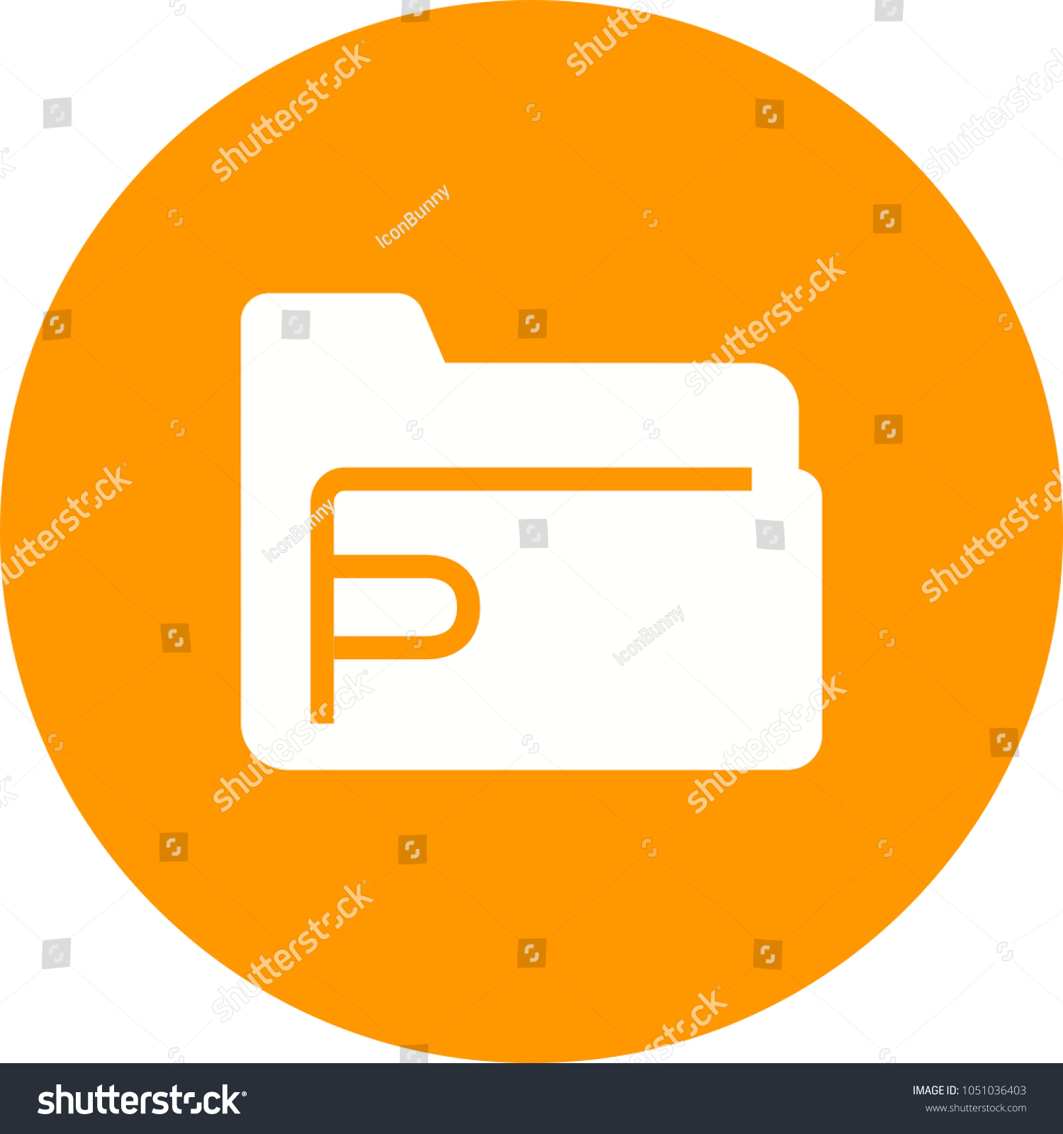 Business Folder Icon Stock Vector (Royalty Free) 1051036403 | Shutterstock