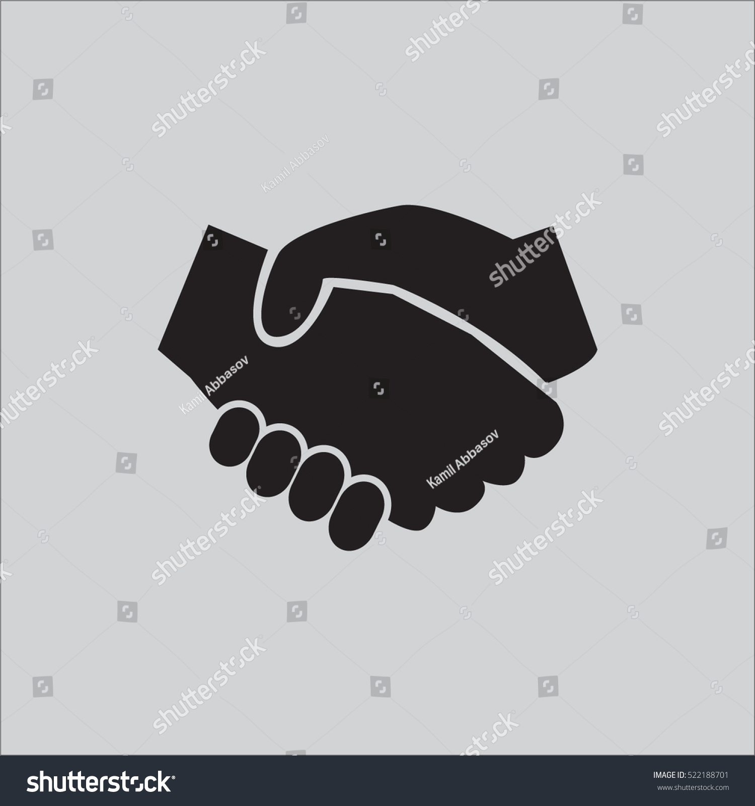 Business Handshake Icon Stock Vector (Royalty Free) 522188701