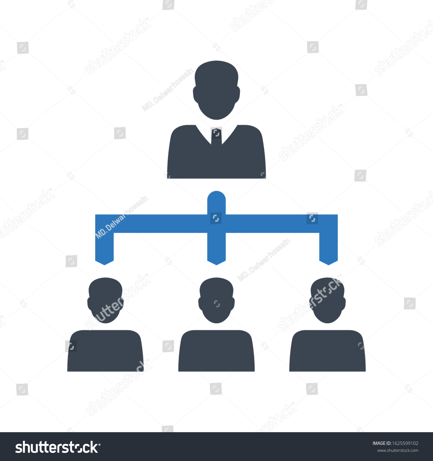 Business Hierarchy Icon Vector Graphics Stock Vector (Royalty Free ...