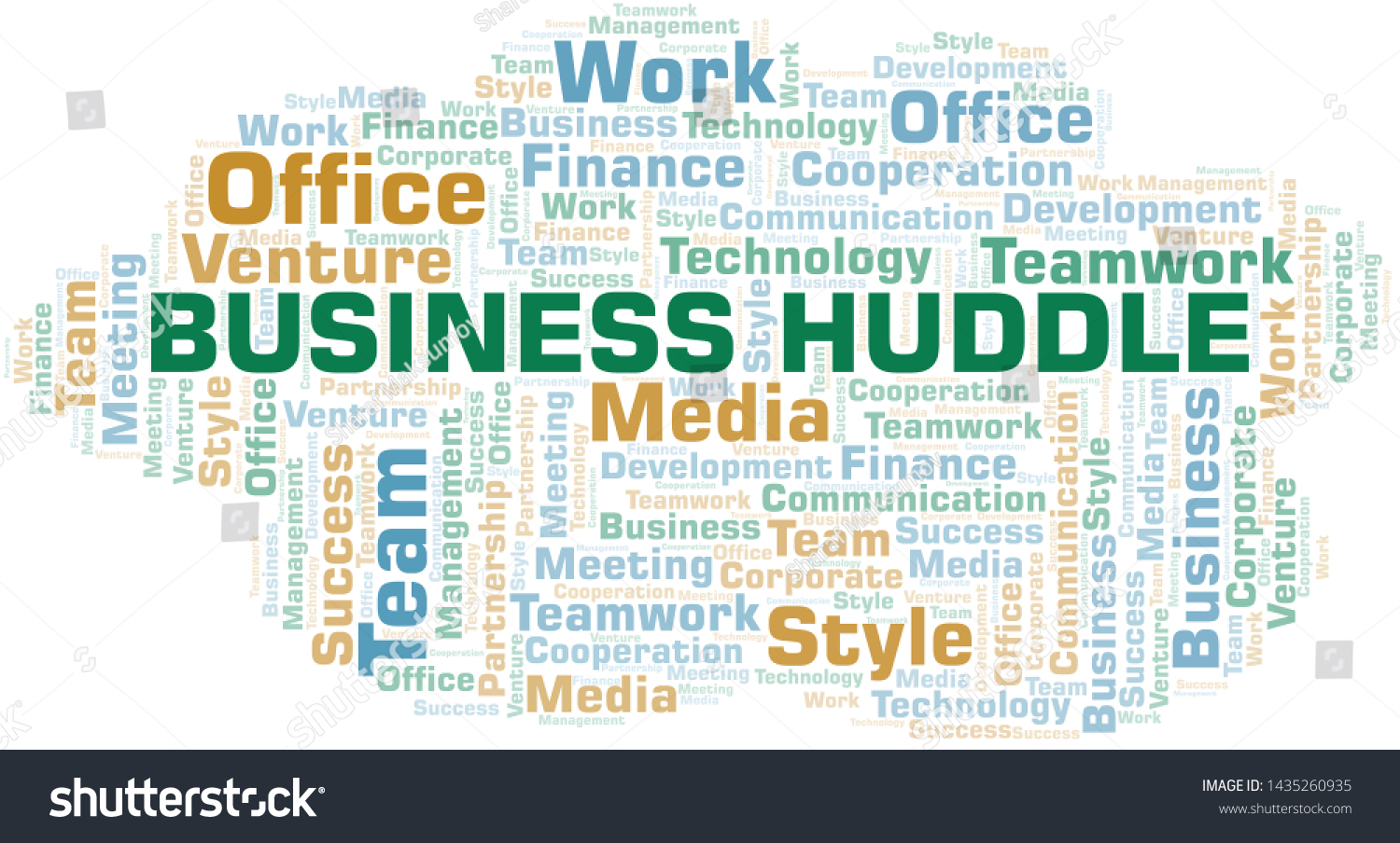 Business Huddle Word Cloud Collage Made Stock Vector (Royalty Free) 1435260935 | Shutterstock