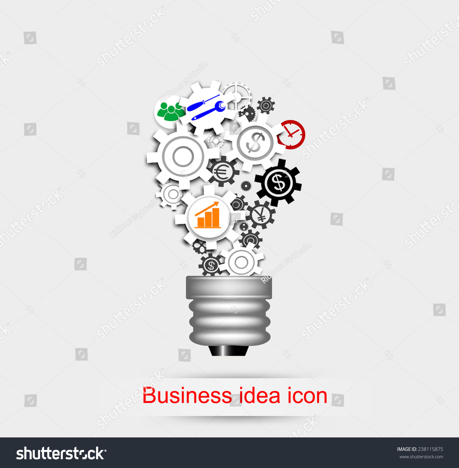 Business Idea Icon Vector Eps 10 เวกเตอร์สต็อก (ปลอดค่าลิขสิทธิ์ ...