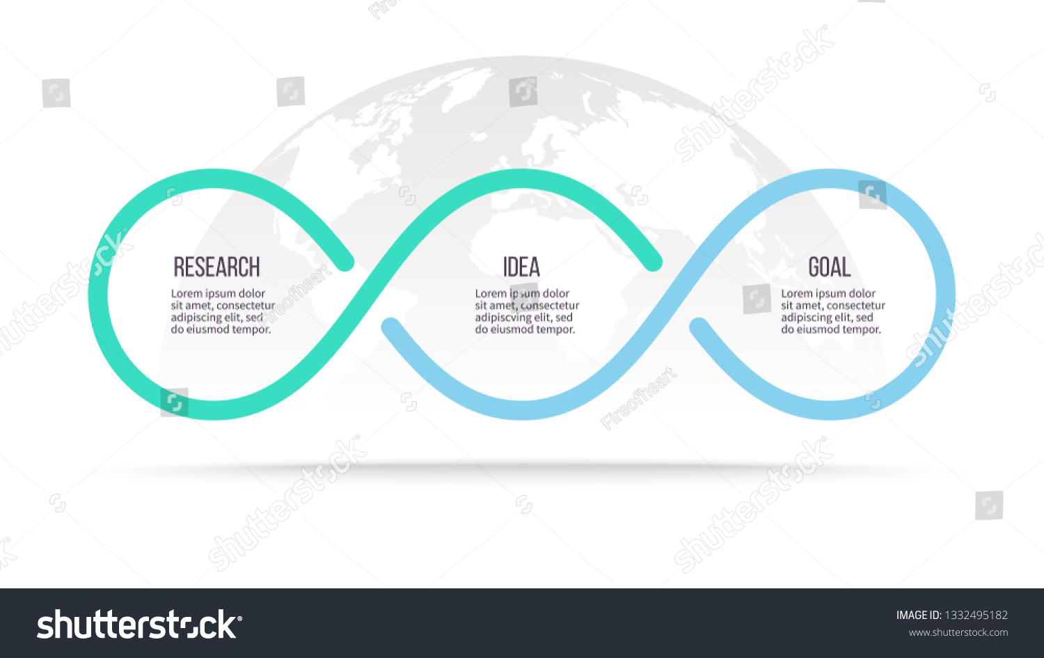 Business Infographics Process 3 Steps Labels Stock Vector (Royalty Free ...