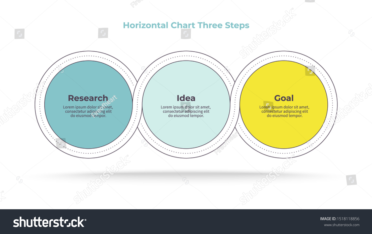 Business Infographics Process 3 Steps Loops Stock Vector (Royalty Free ...