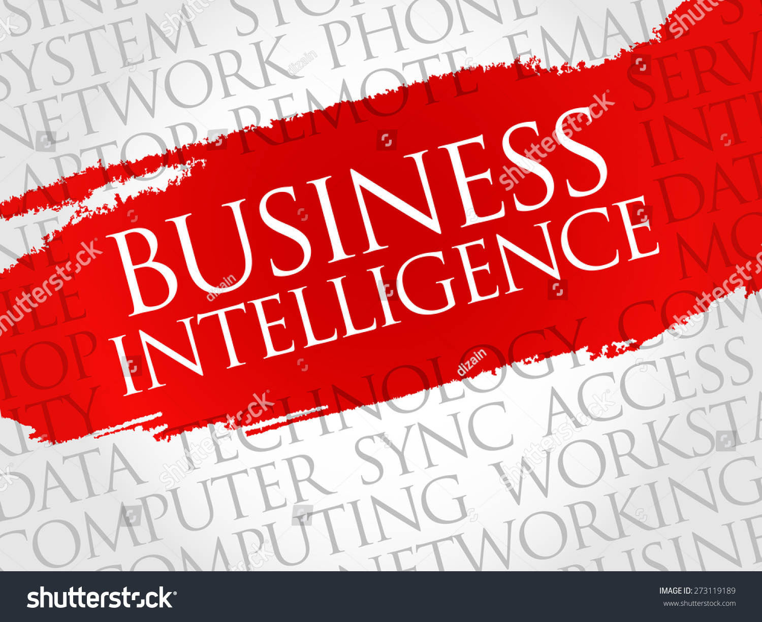 Business Intelligence Word Cloud Concept Stock Vector (Royalty Free ...