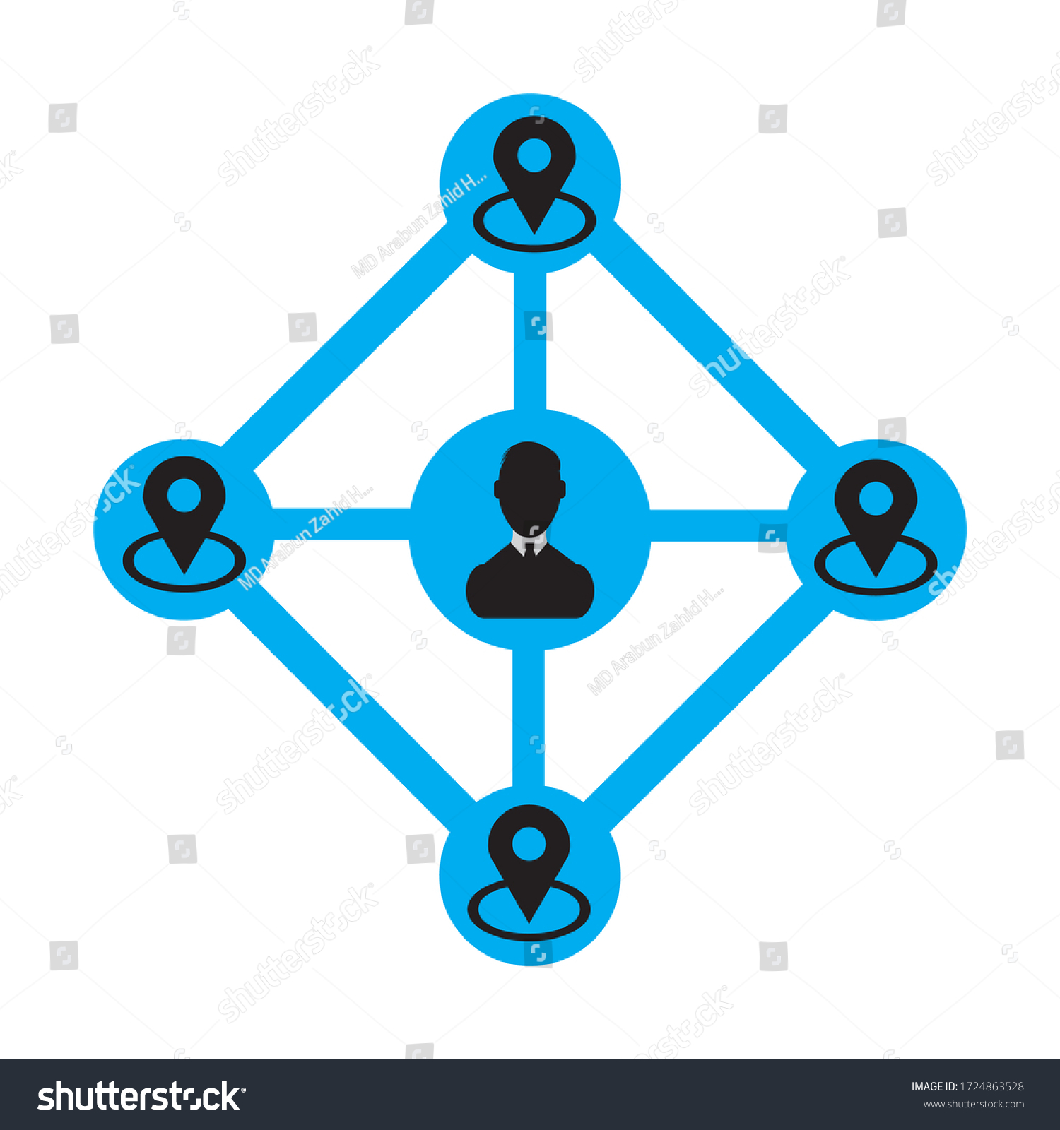 Business Location Icon Vector Graphics Stock Vector (Royalty Free ...