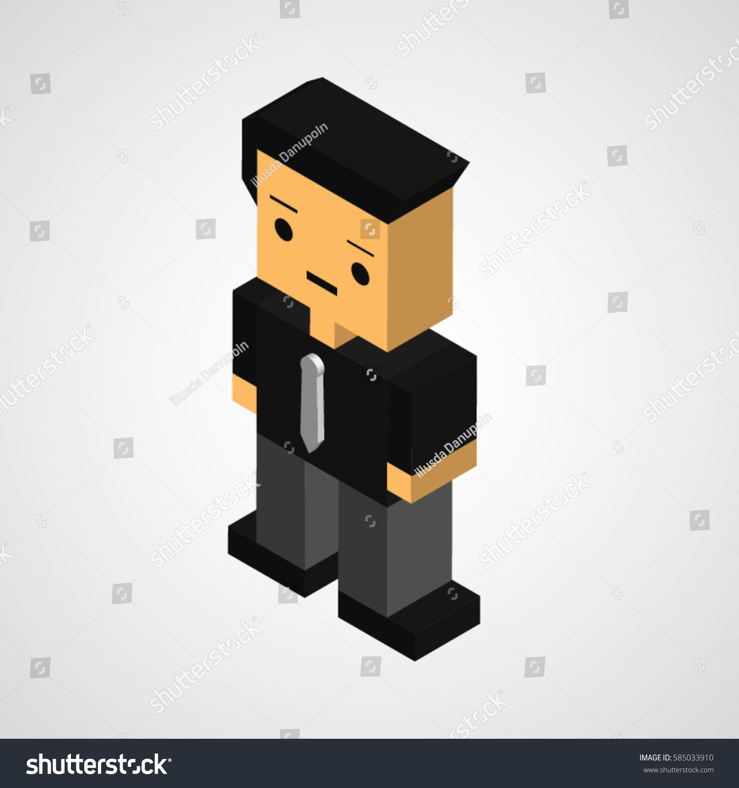 Business Man Character Vector Stock Vector (Royalty Free) 585033910 ...